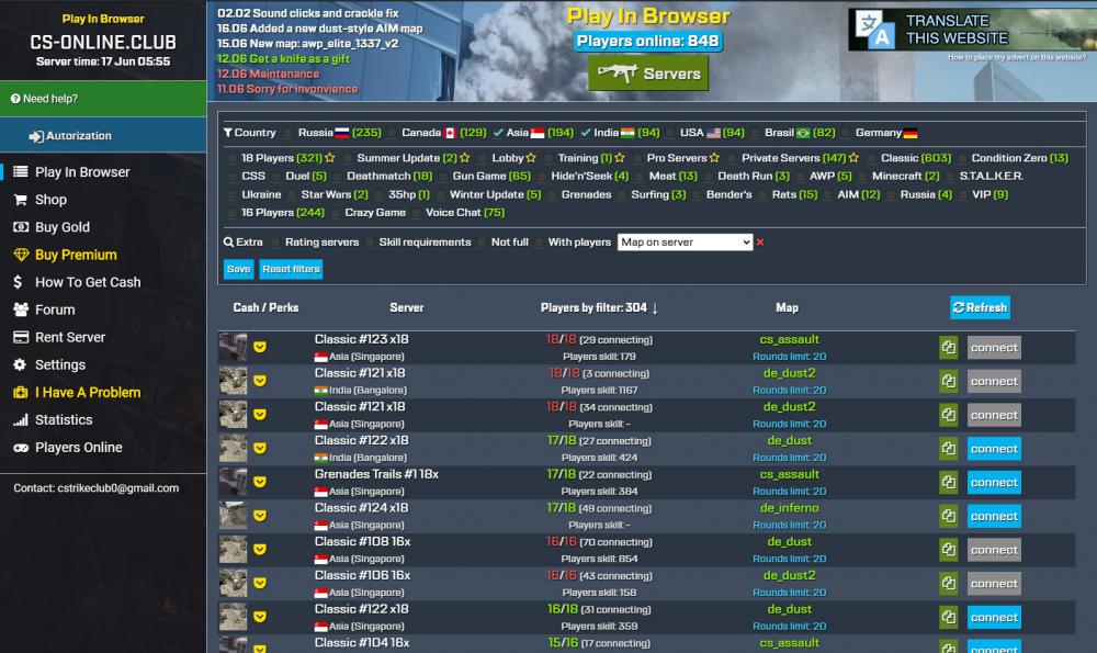 Tak Perlu Download, Kamu Bisa Main Counter-Strike 1.6 Gratis dari ...