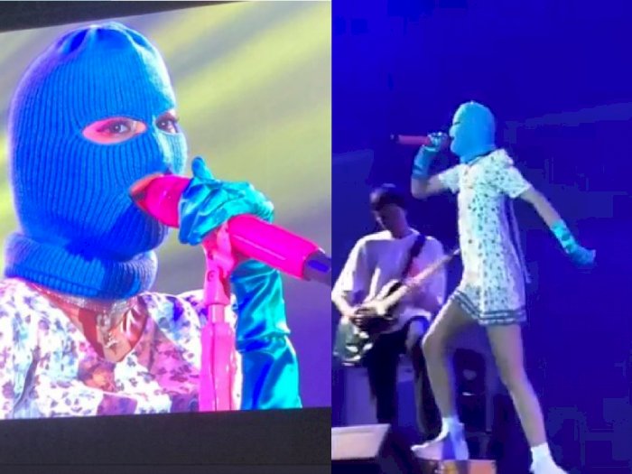 Widi Vierratale Pakai Topeng Saat Manggung, Netizen: Outfit Rampok Aja ...